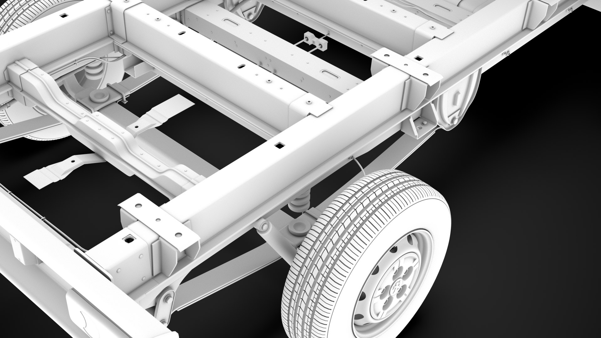 3D peugeot boxer manager chassis - TurboSquid 1457030