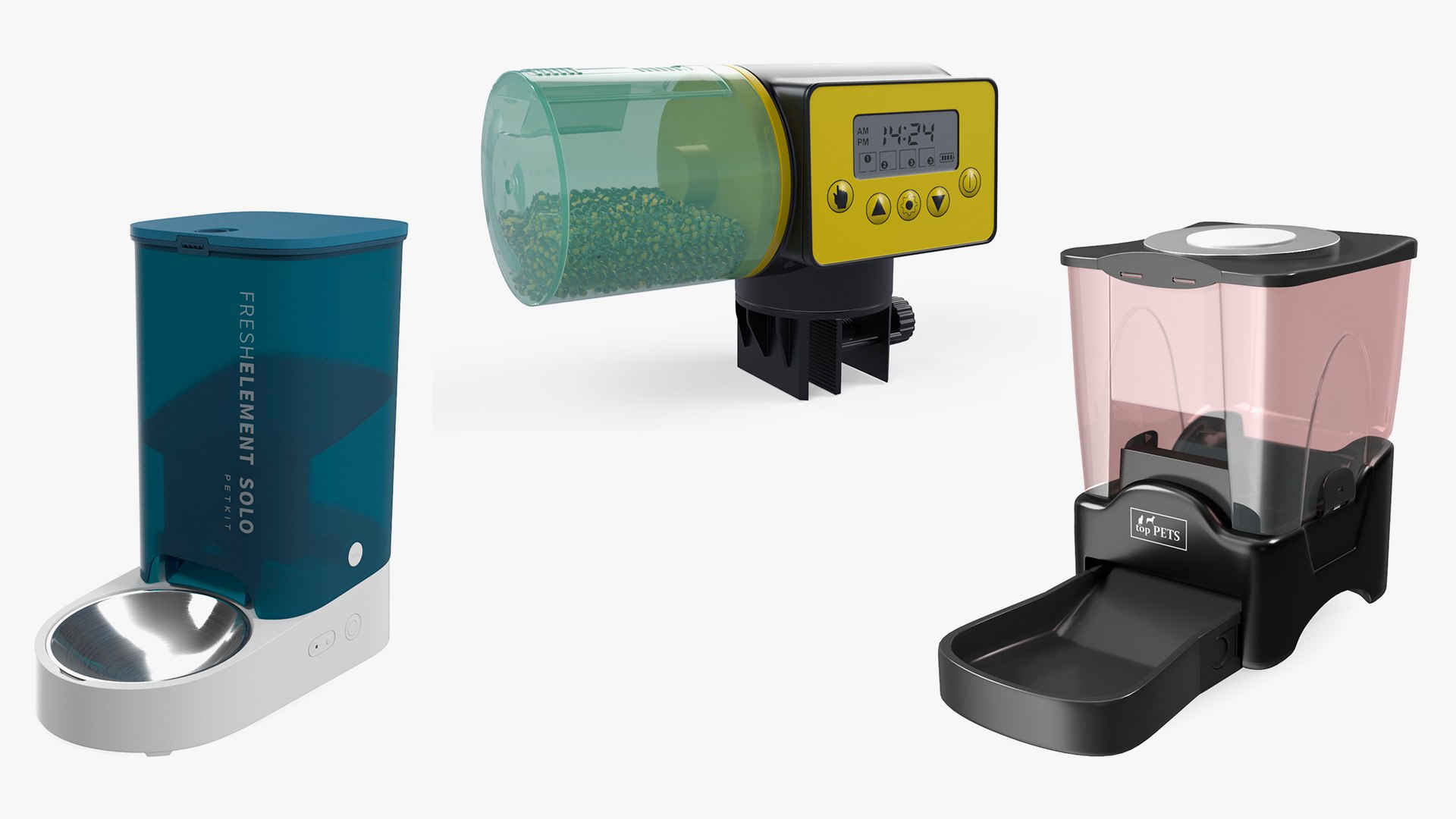 Automatic Pet Feeder Food Dispensers Collection 3D Model - TurboSquid ...