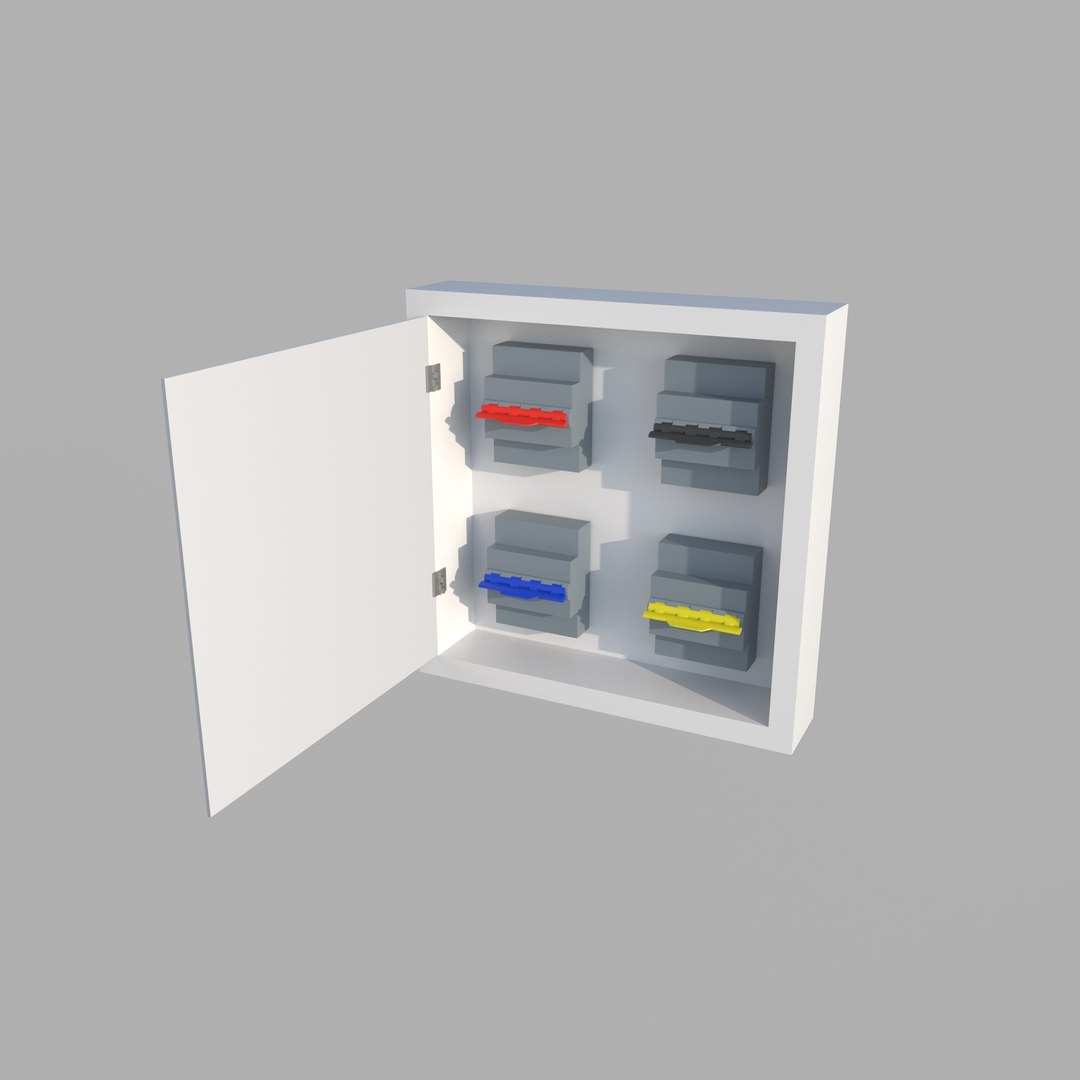 3D Electric Distribution Box - TurboSquid 2345642
