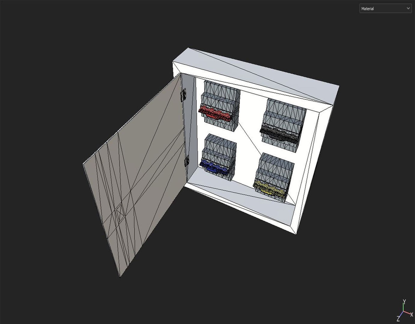 3D Electric Distribution Box - TurboSquid 2345642