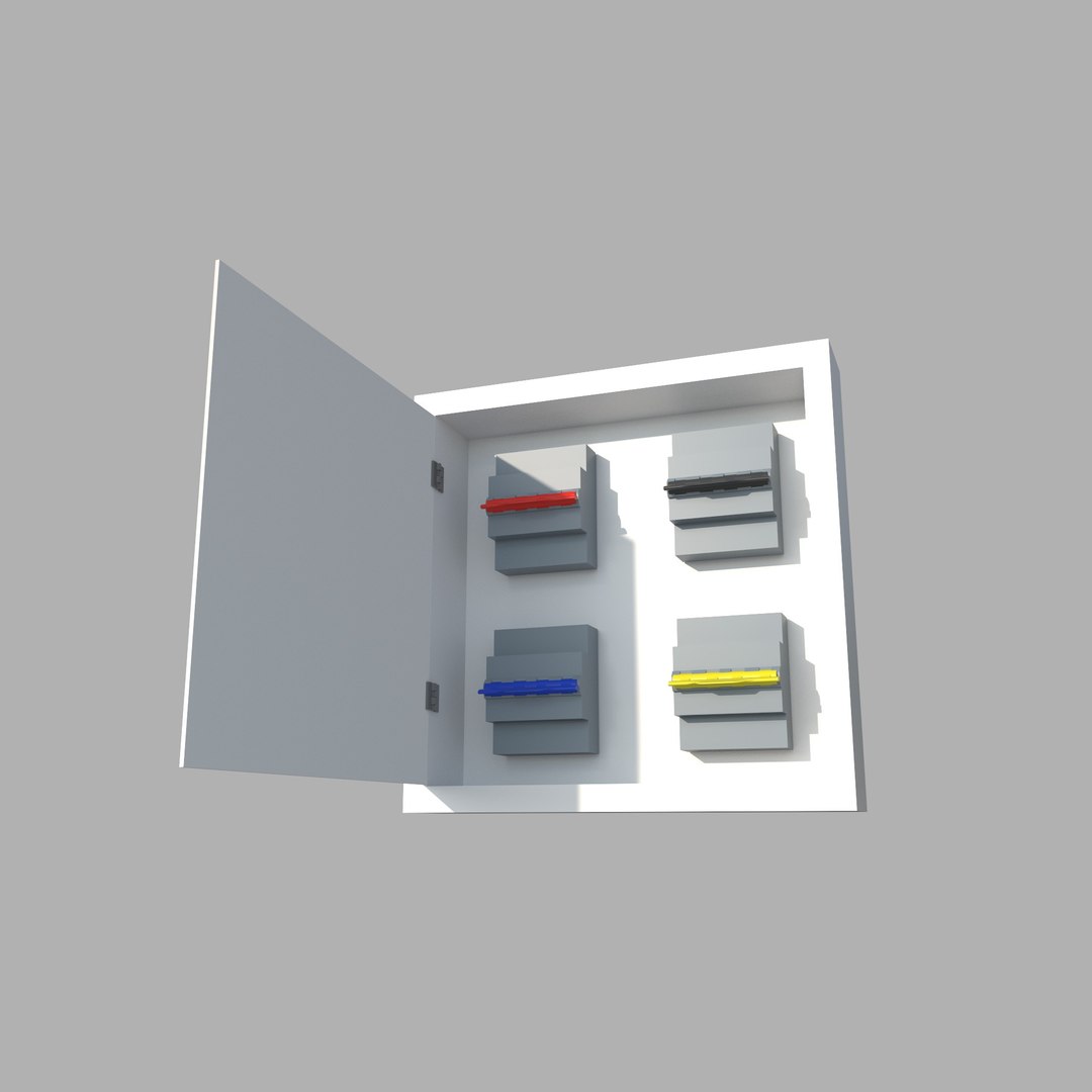 3D Electric Distribution Box - TurboSquid 2345642