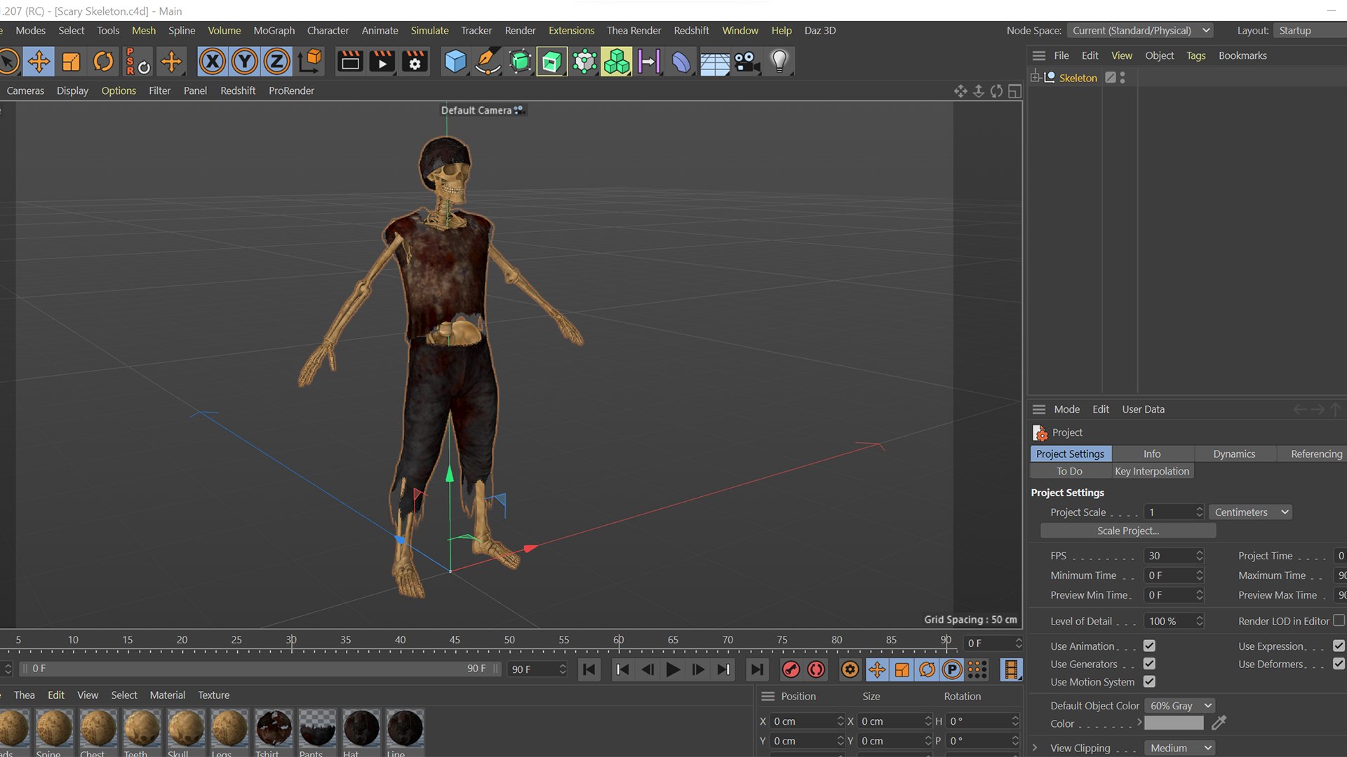 Scary Skeleton 3D model - TurboSquid 1983392