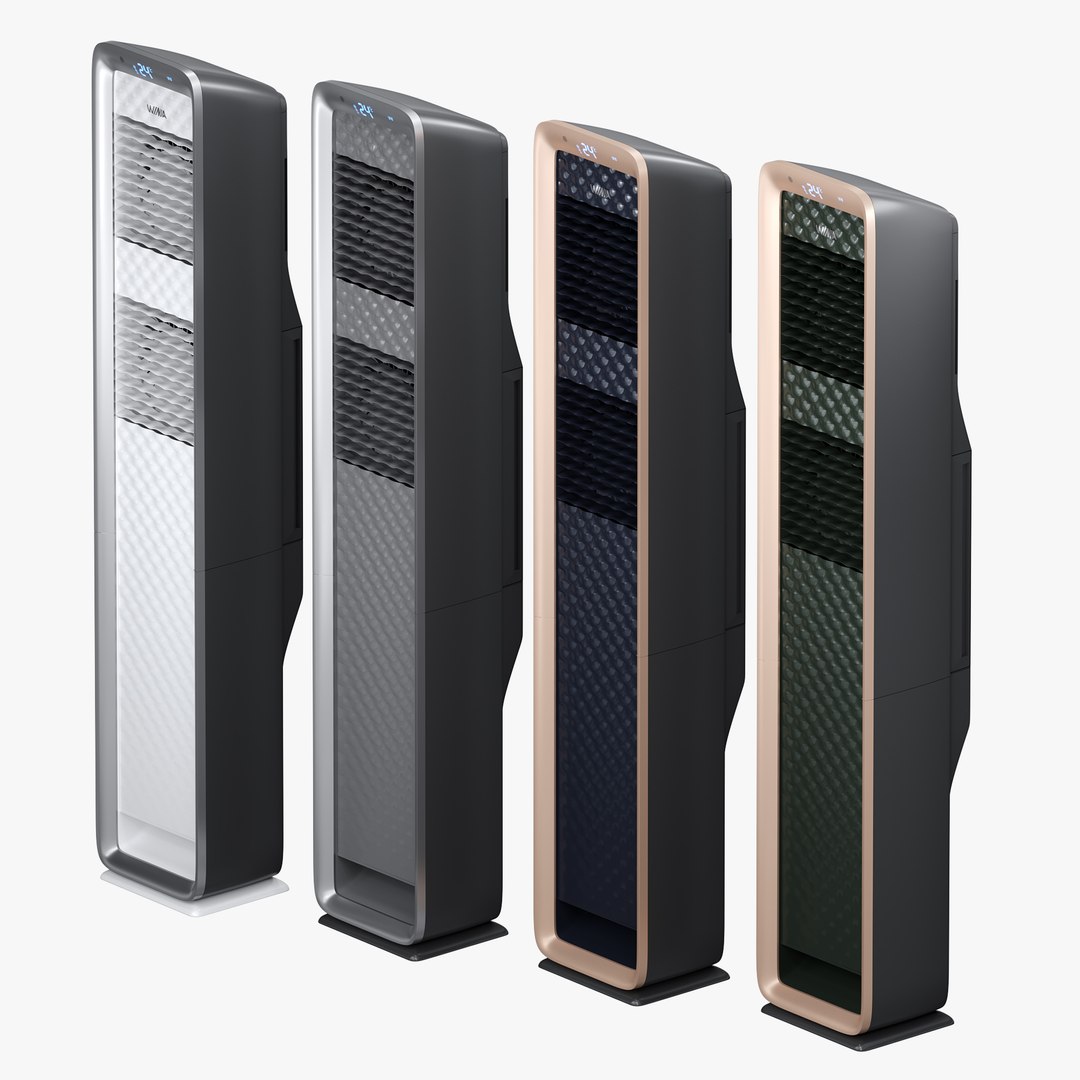 Winia wave standing air conditioner 3D model - TurboSquid 1981930