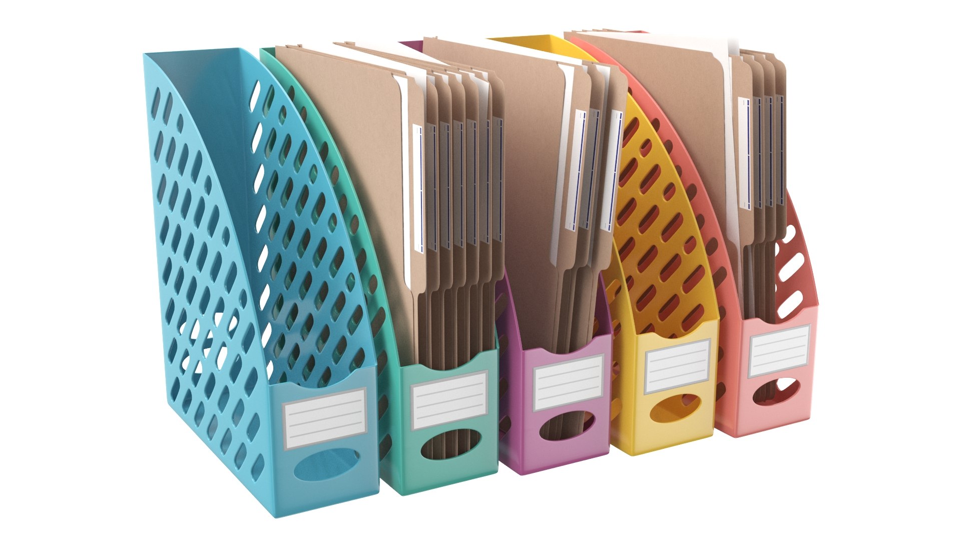 3D Two File Folder Organizer Collection Model - TurboSquid 1924126