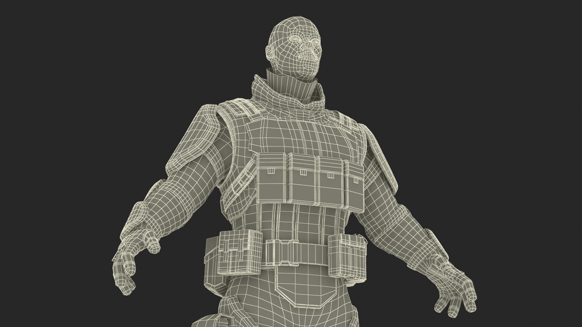 Soldier Wearing Futuristic Armor 3D Model - TurboSquid 2307277