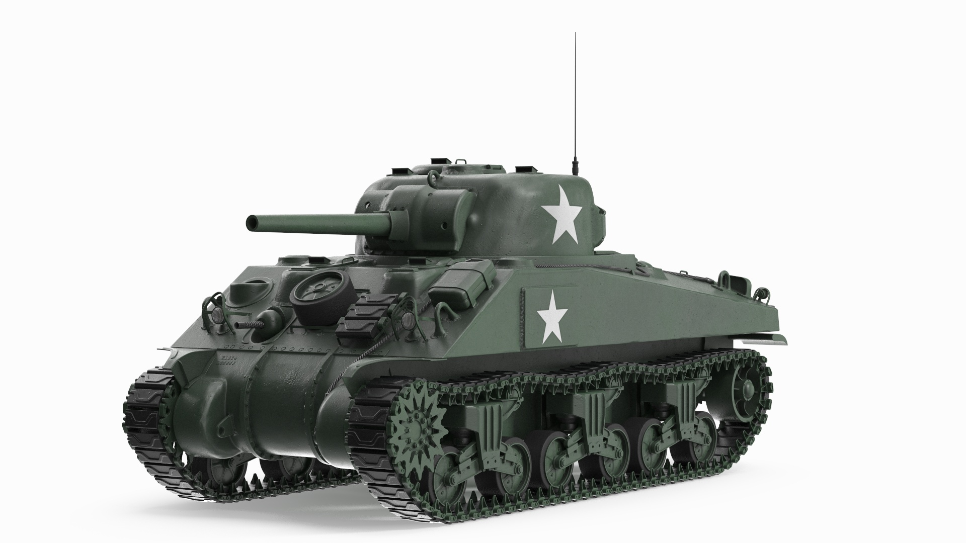 3D M4 Sherman Tank Rigged - TurboSquid 2270411