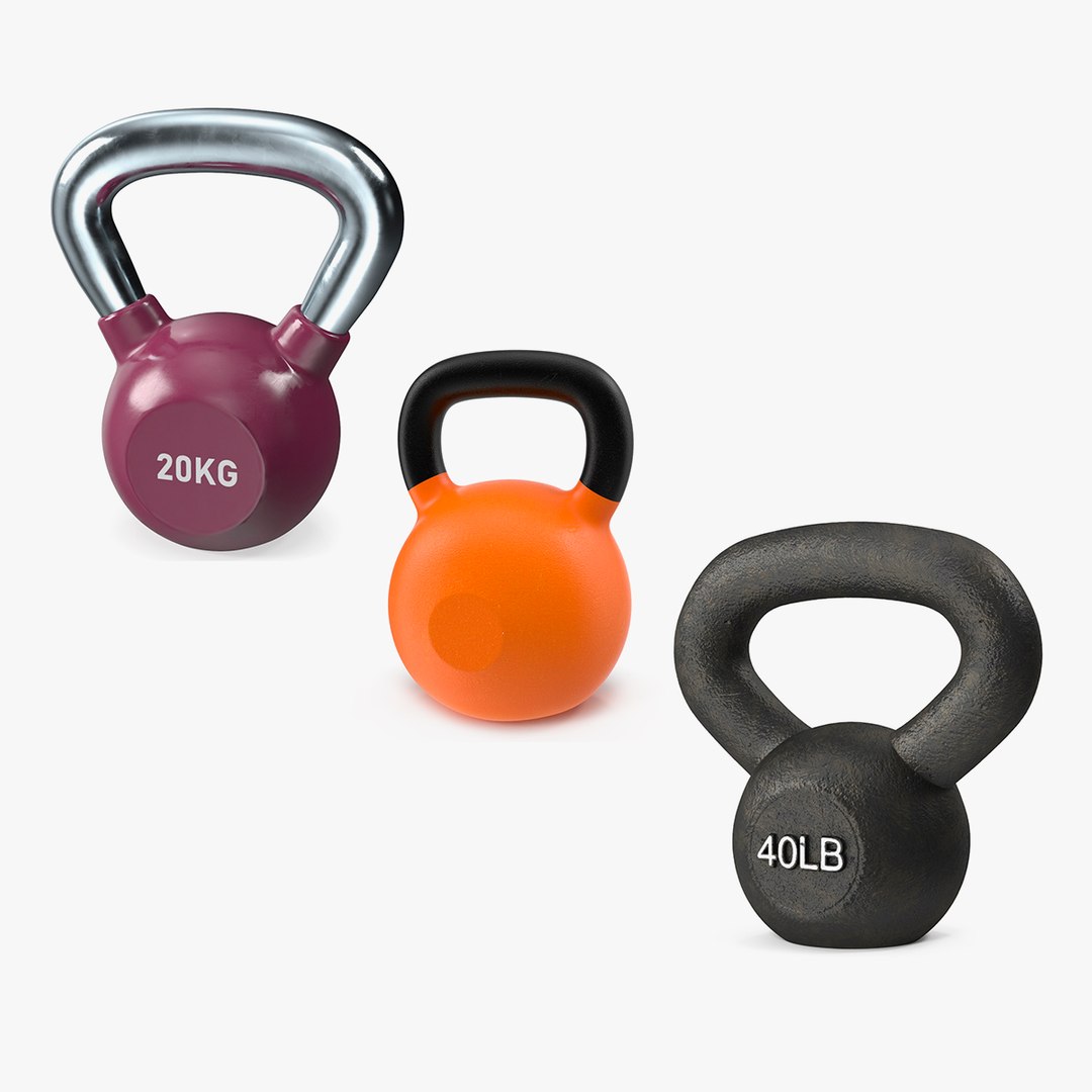 3D KettleBells Collection - TurboSquid 2068481