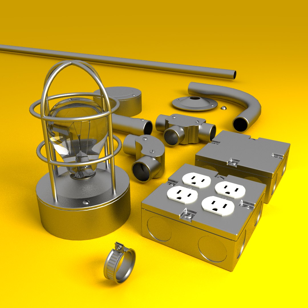 maya electrical components conduit t