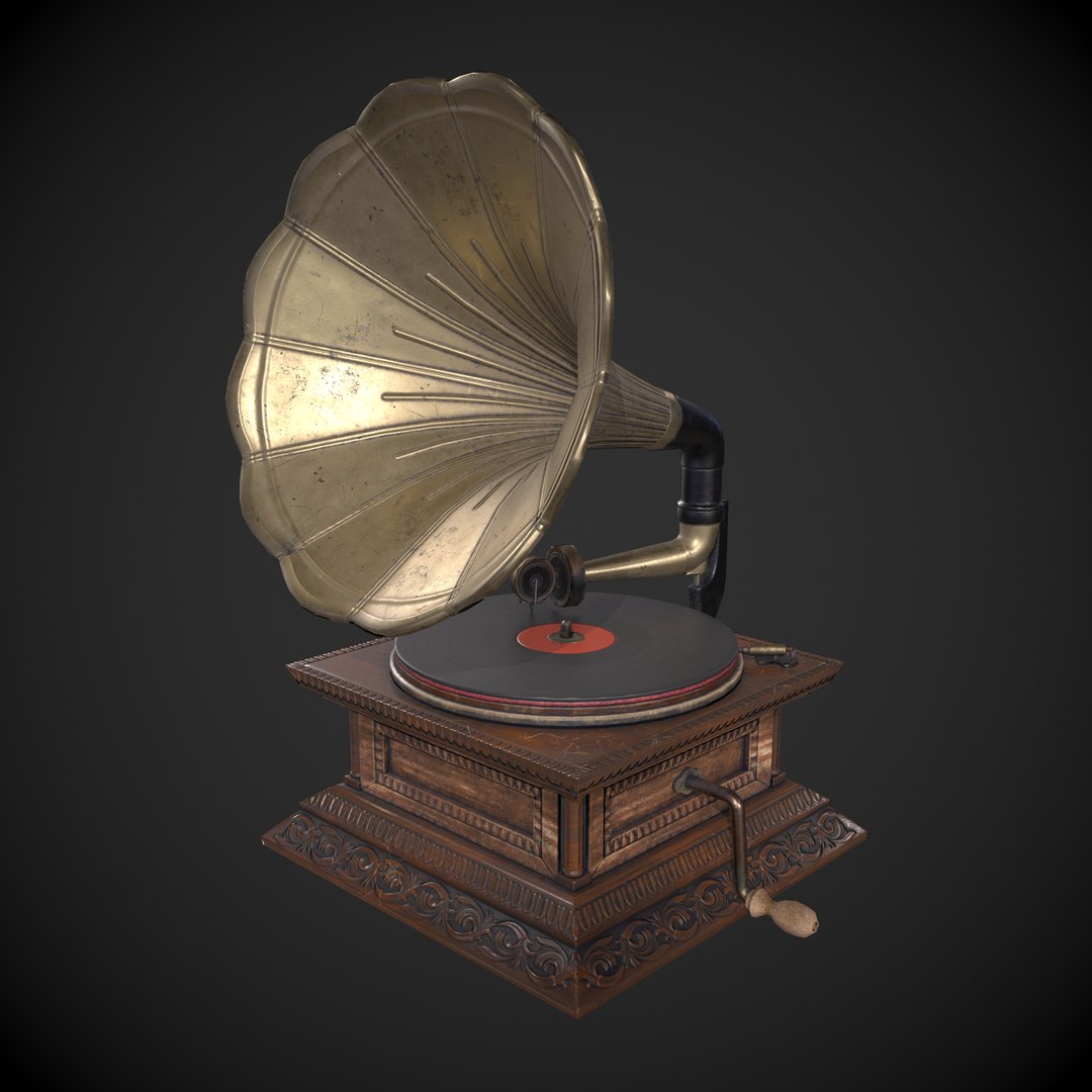 3D Phonograph - TurboSquid 1949406