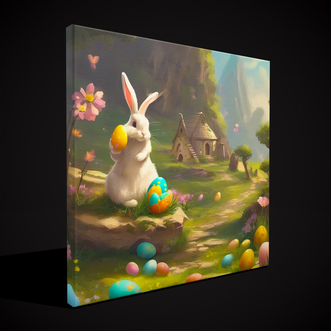 3D Easter Painting Four Model - TurboSquid 2197111