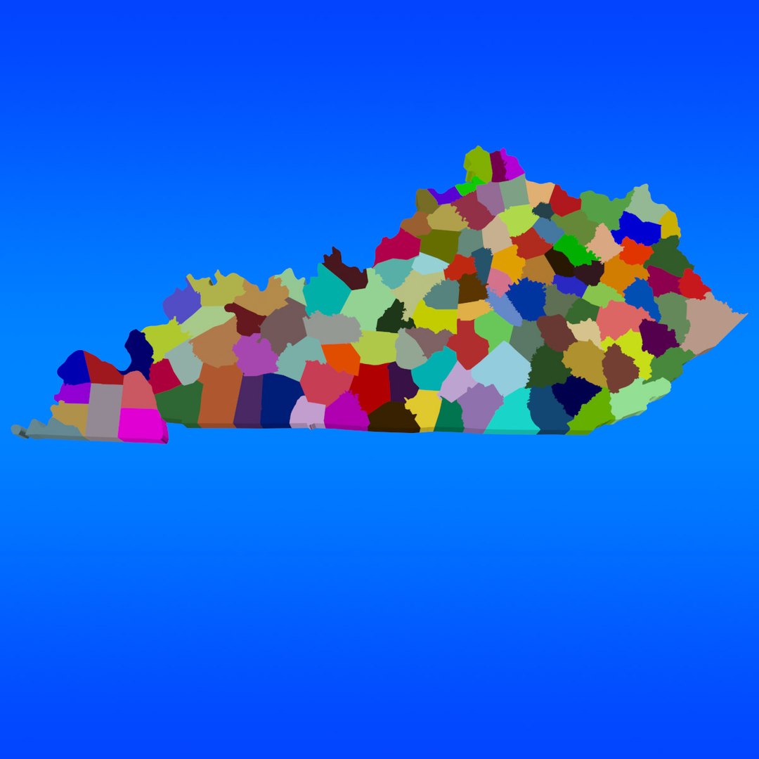 3d counties kentucky model