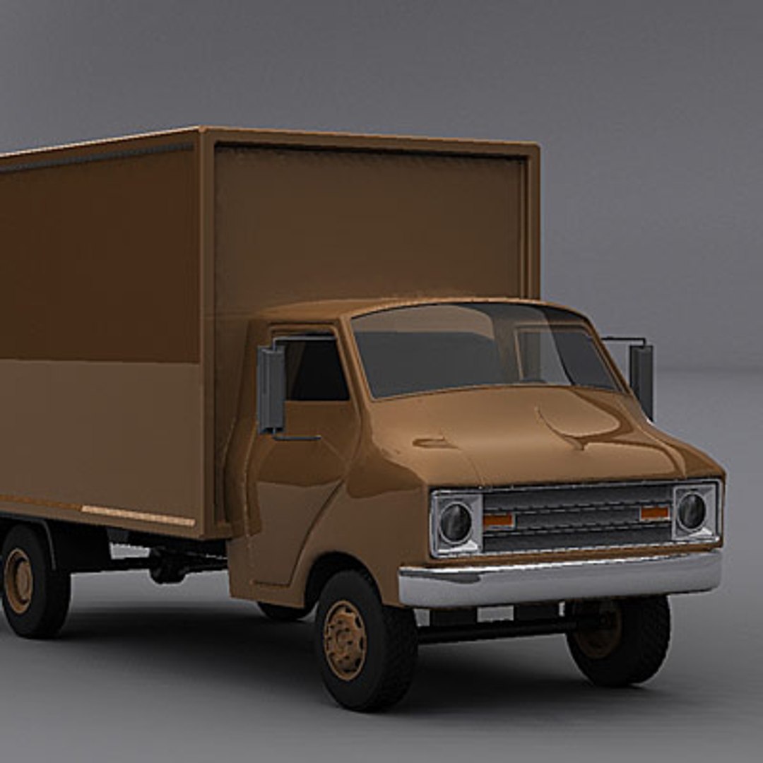 3d Model Truck Delivery