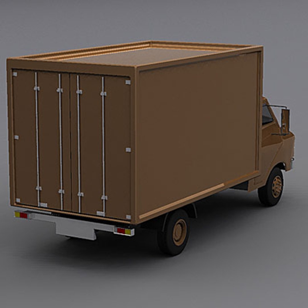 3d Model Truck Delivery