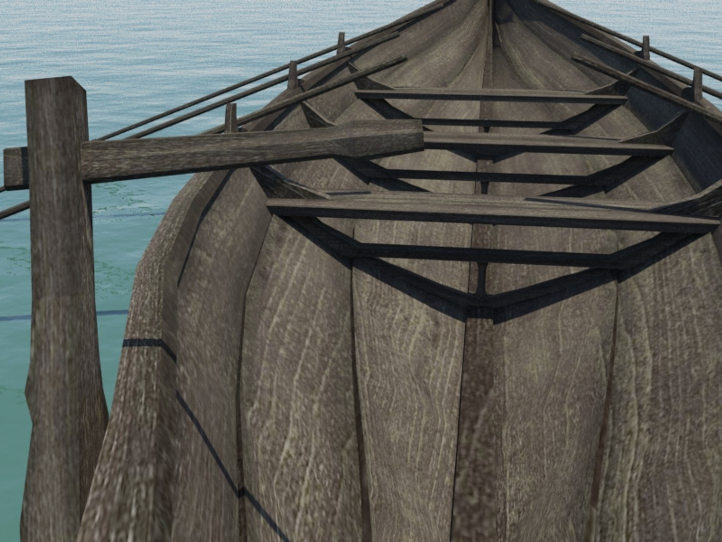 Medieval Rowboat Fbx Free