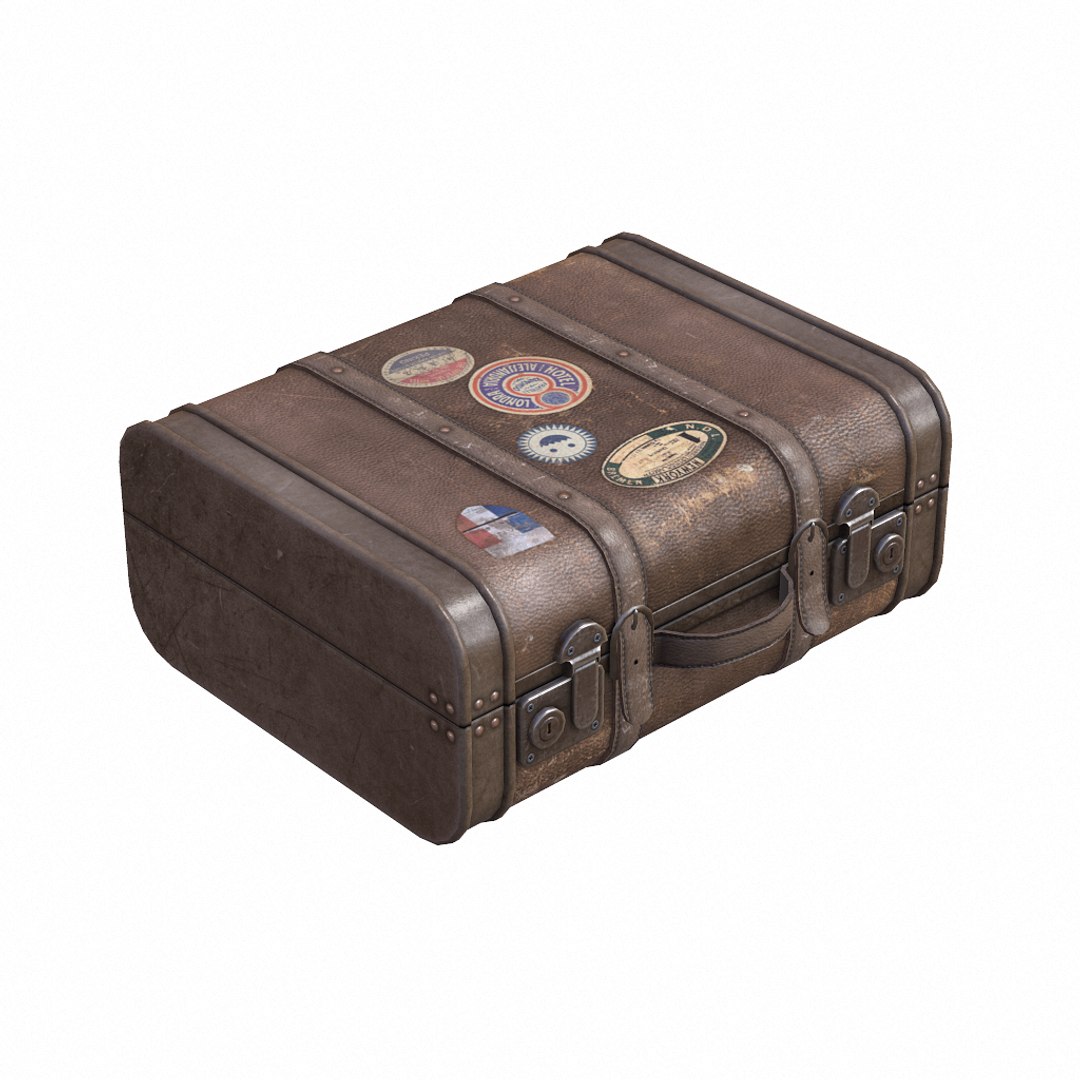 3d Model Gameready Suitcases