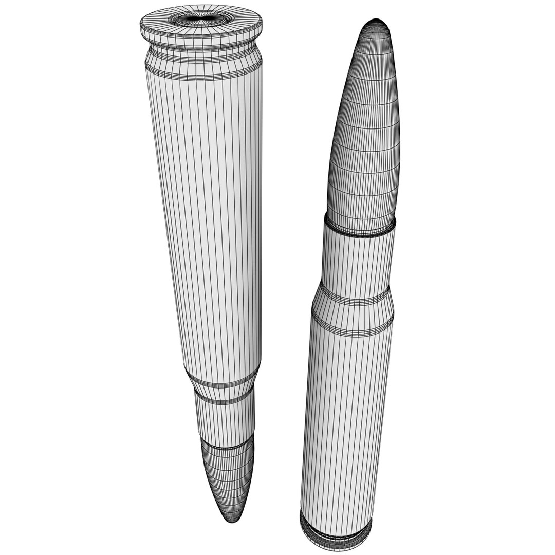 50 bmg cartridge 3D model - TurboSquid 1303035