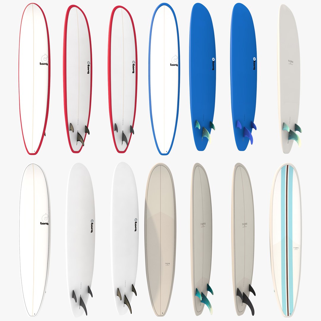 3D Longboard Surfboards Collection Model - TurboSquid 2126735