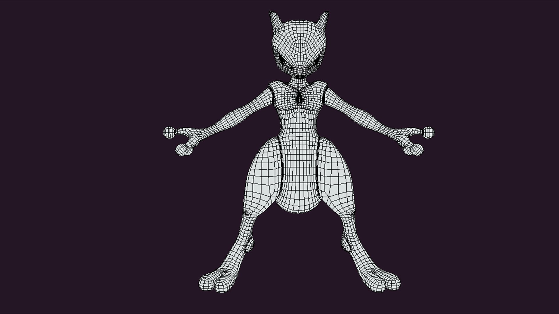 3D Mewtwo Pokemon Model - TurboSquid 2148389