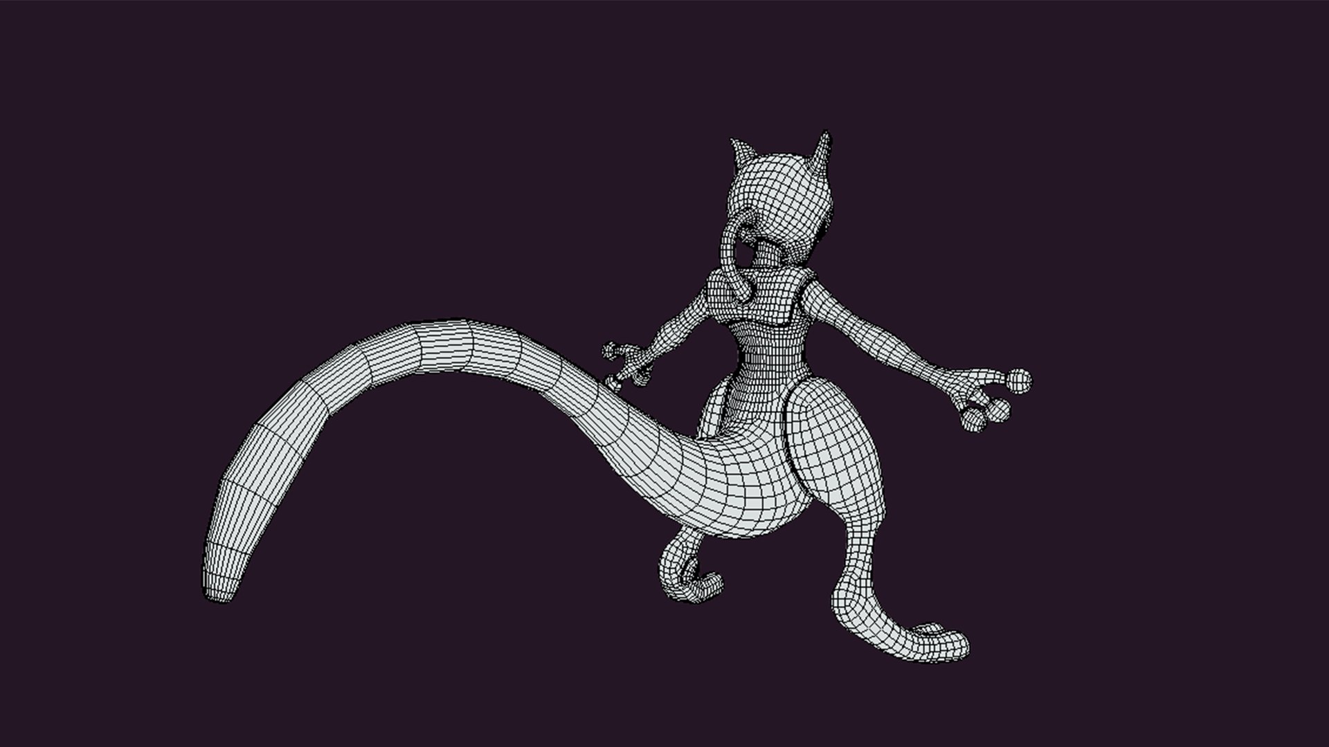 3D Mewtwo Pokemon Model - TurboSquid 2148389