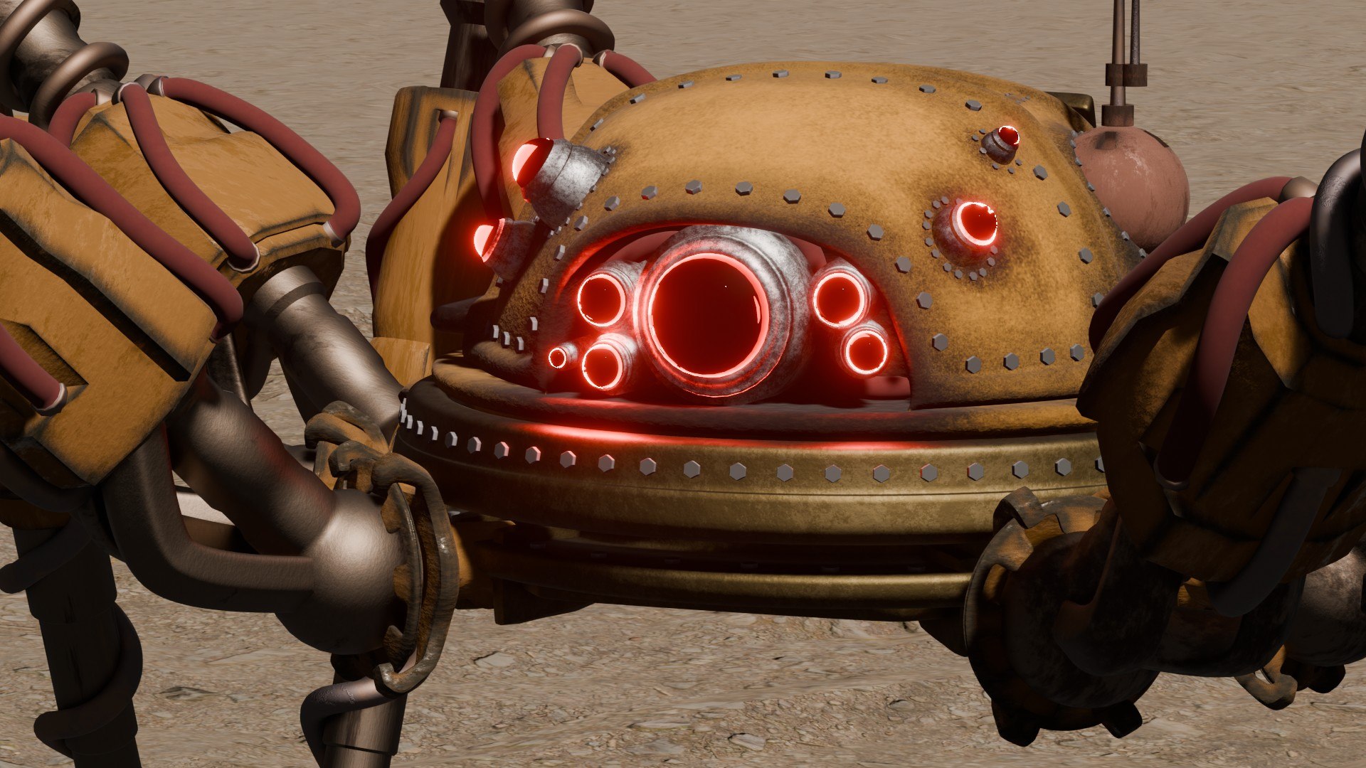 3D Spidertron Factorio RIGGED 3D Model Model - TurboSquid 2177167