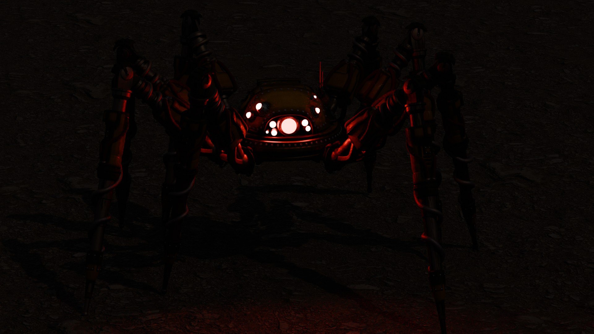 3D Spidertron Factorio RIGGED 3D Model Model - TurboSquid 2177167