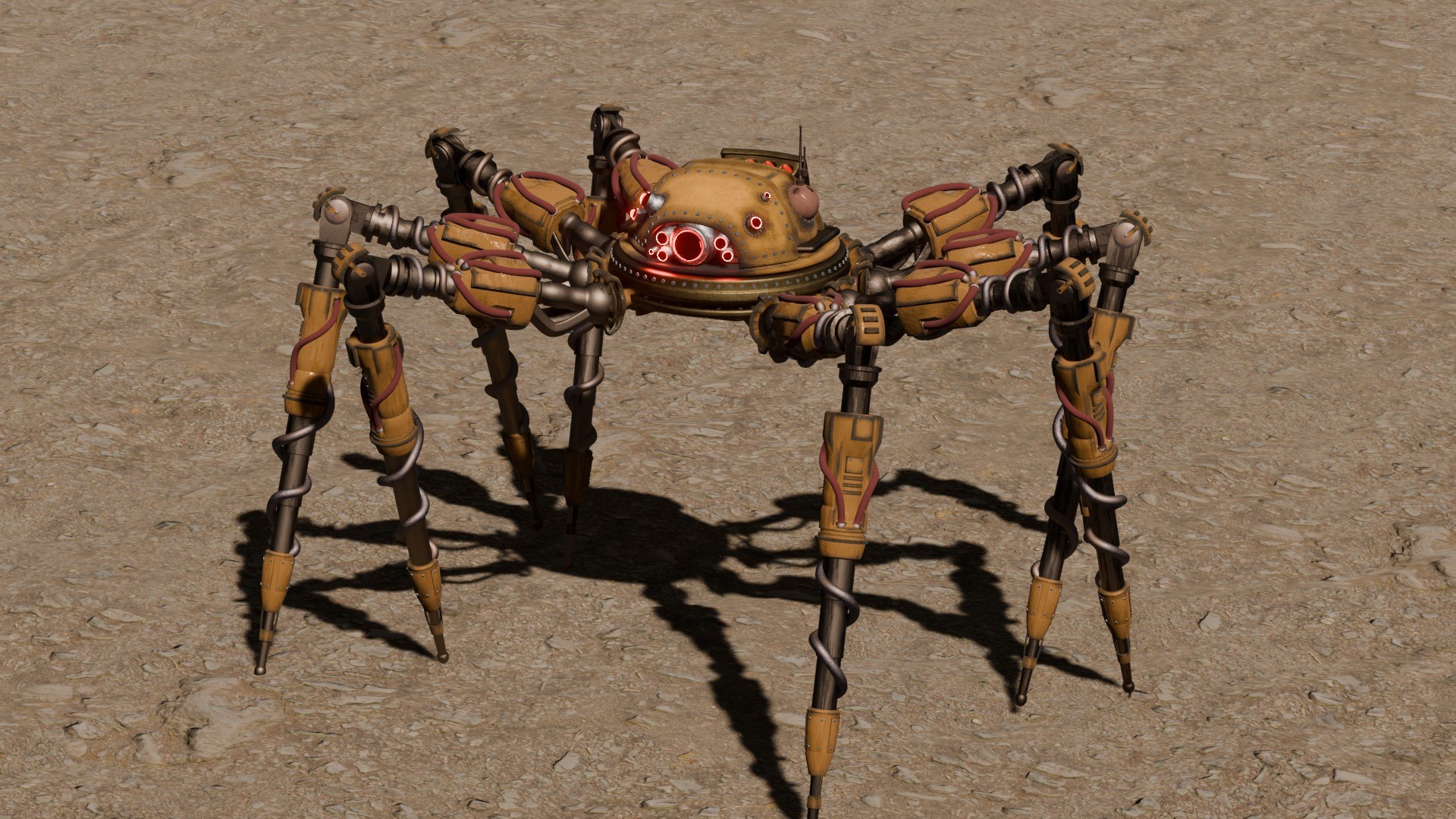 3D Spidertron Factorio RIGGED 3D Model Model - TurboSquid 2177167