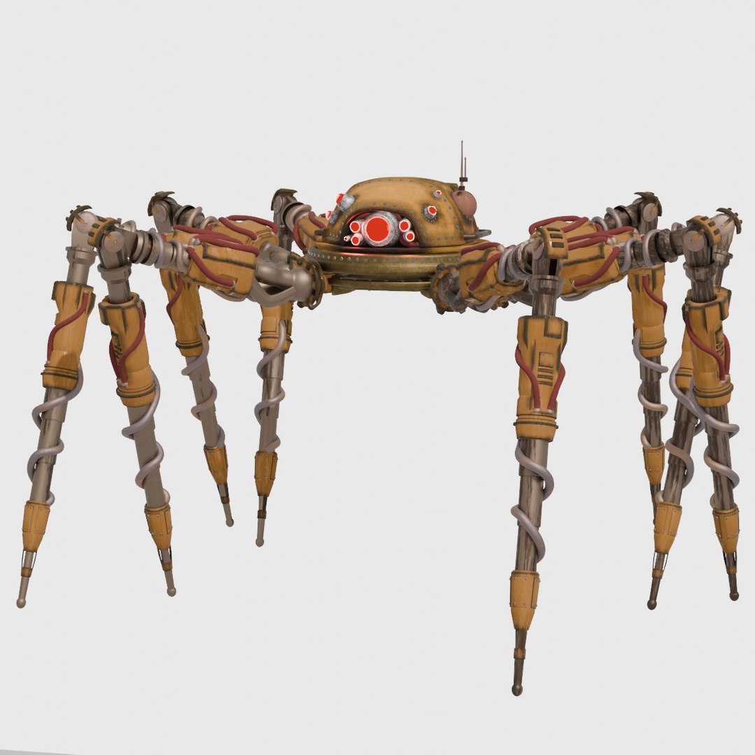 3D Spidertron Factorio RIGGED 3D Model Model - TurboSquid 2177167
