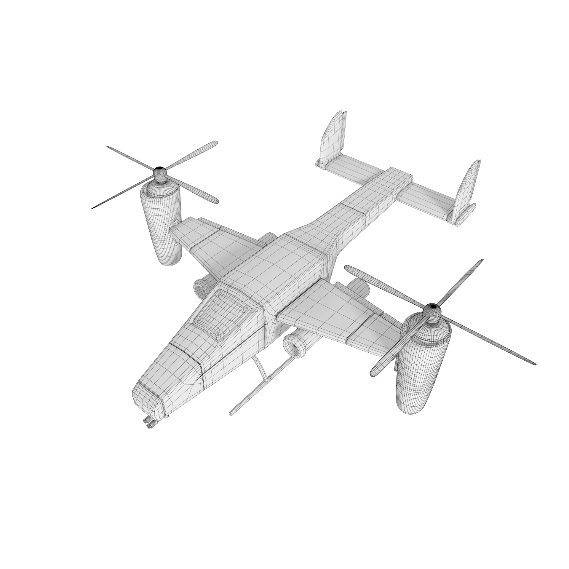 modelo 3d Convertiplano gratis - TurboSquid 1135482