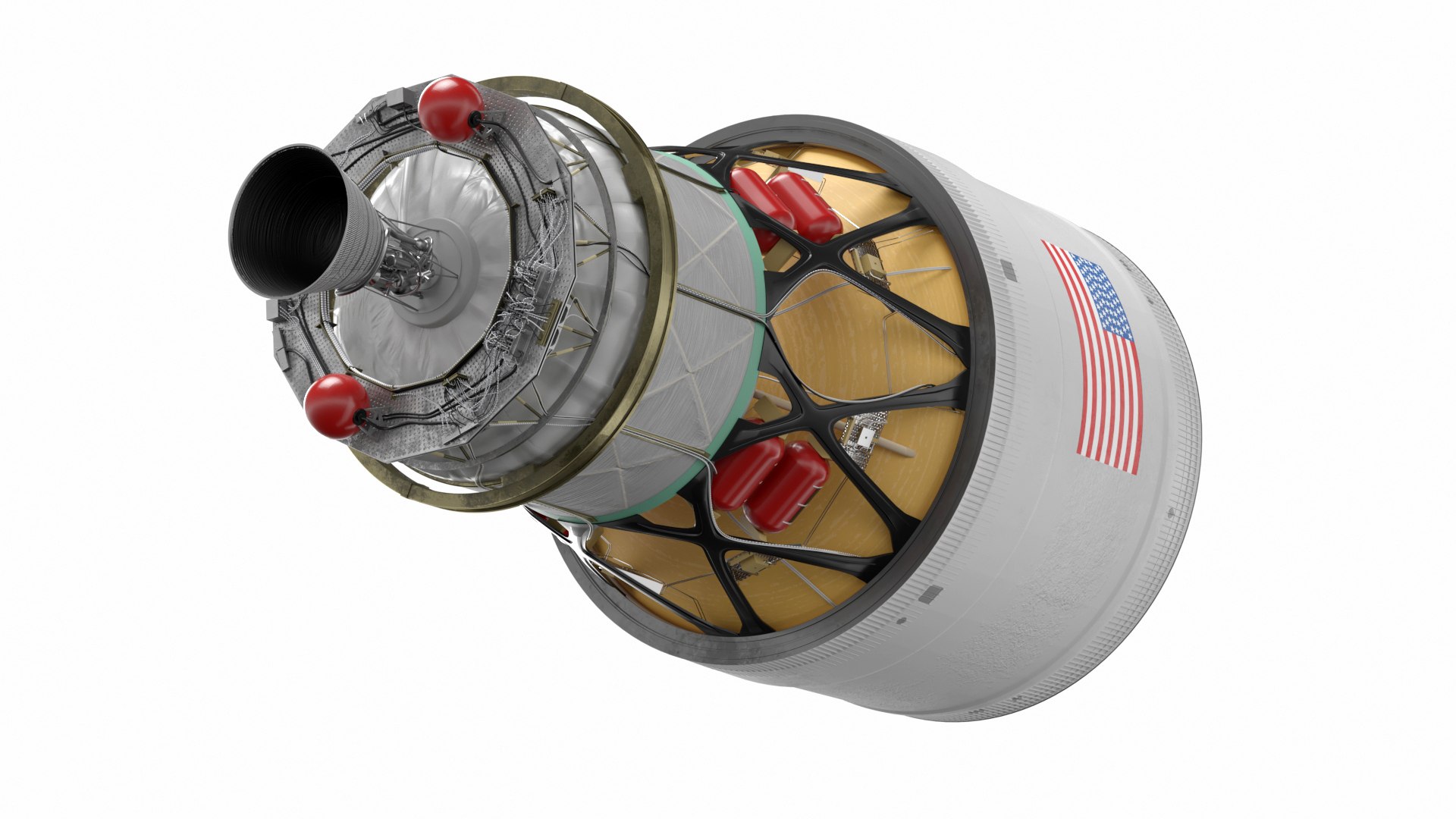 Nasa ICPS Interim Cryogenic Propulsion Stage 3D Model - TurboSquid 2311911