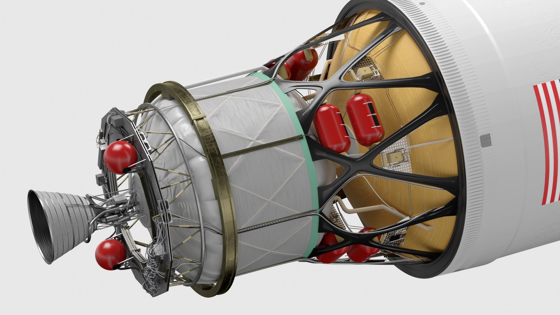 Nasa ICPS Interim Cryogenic Propulsion Stage 3D Model - TurboSquid 2311911