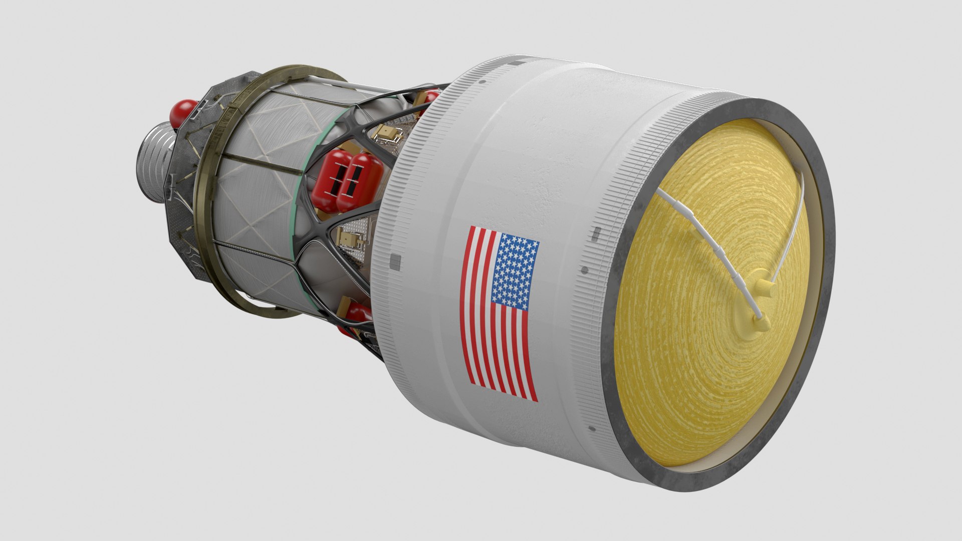 Nasa ICPS Interim Cryogenic Propulsion Stage 3D Model - TurboSquid 2311911