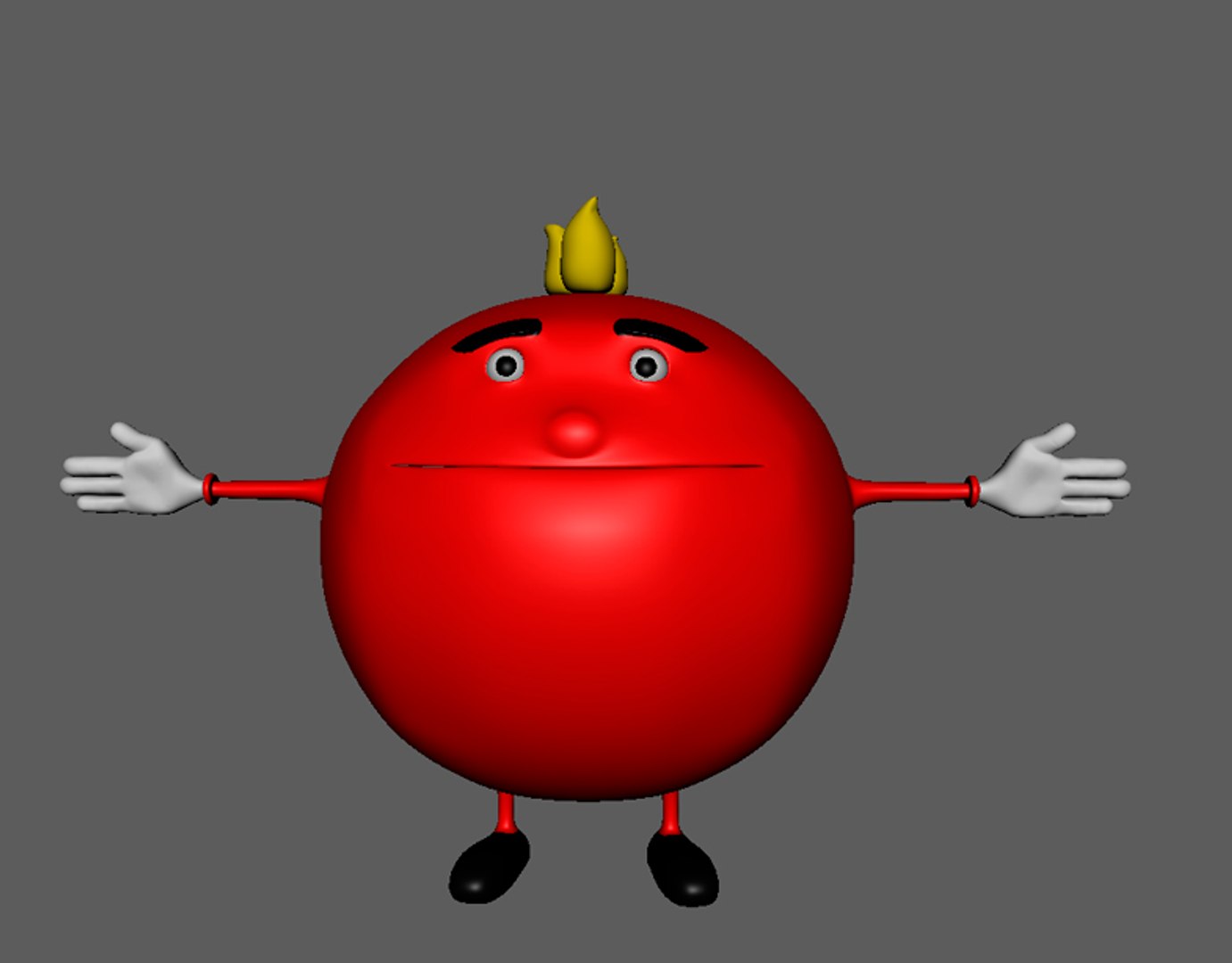 ball cartoon 3d obj