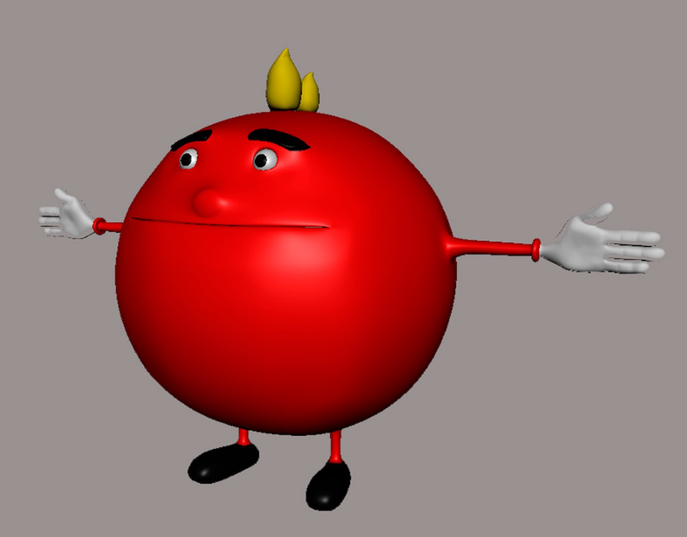 ball cartoon 3d obj