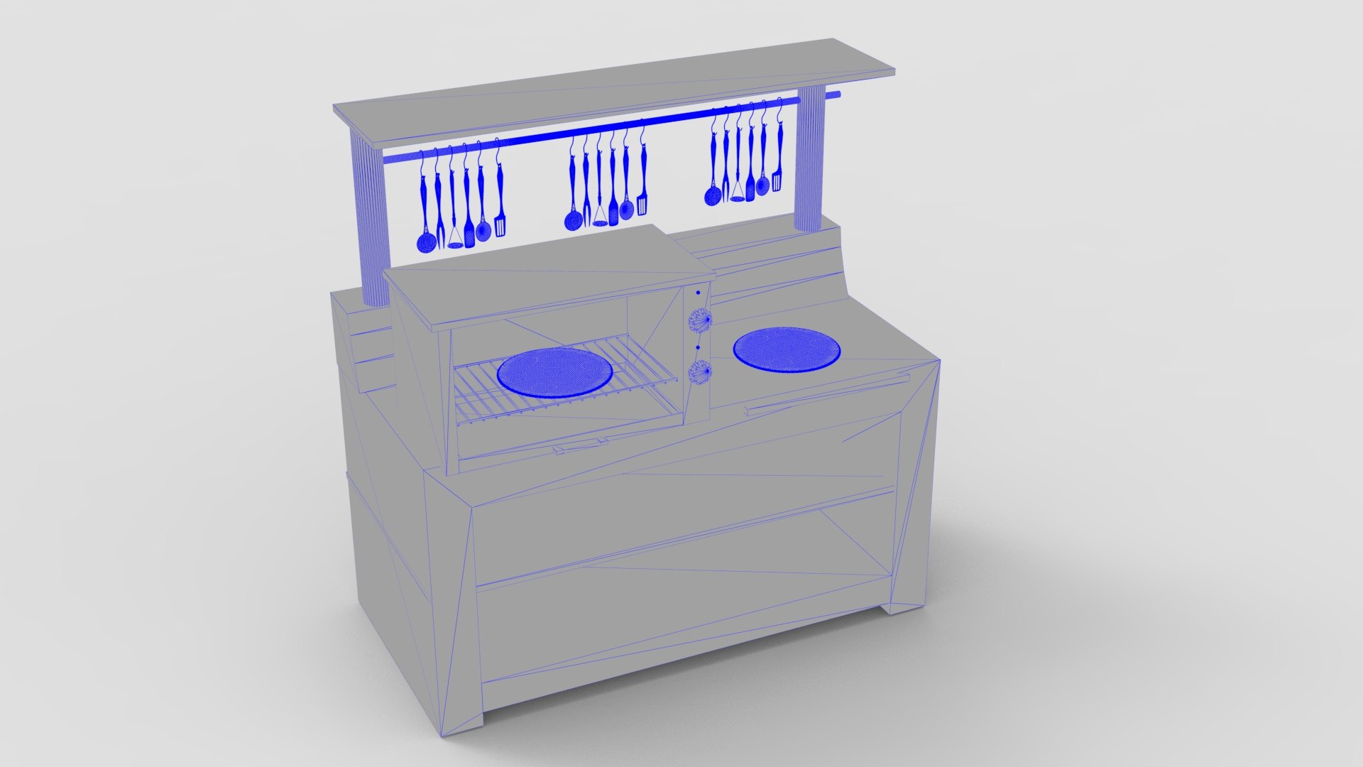 Commercial Kitchen Workstations Model - TurboSquid 2100726
