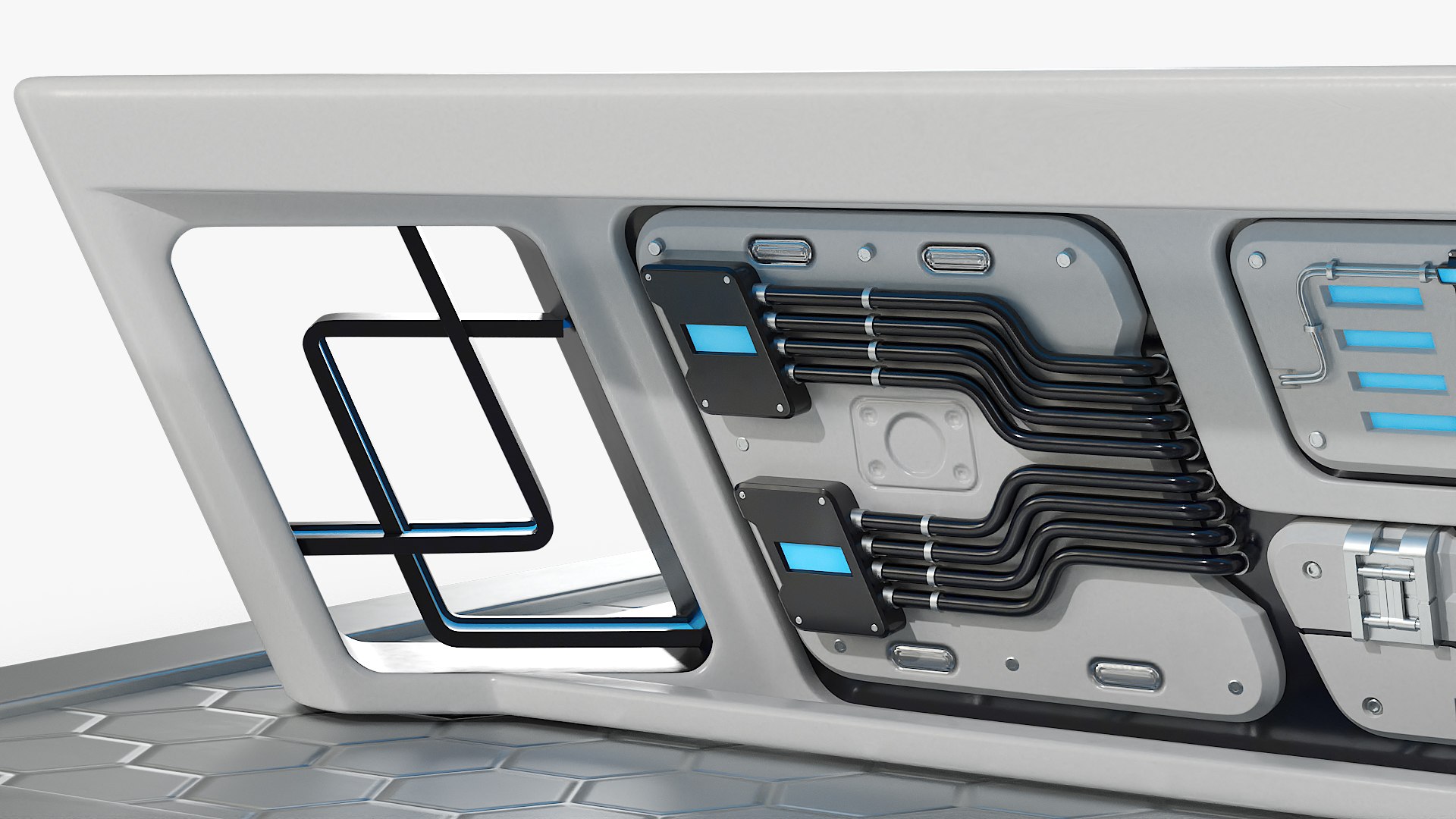 Holographic Panel With Space Battle Hologram 3D - TurboSquid 2415913