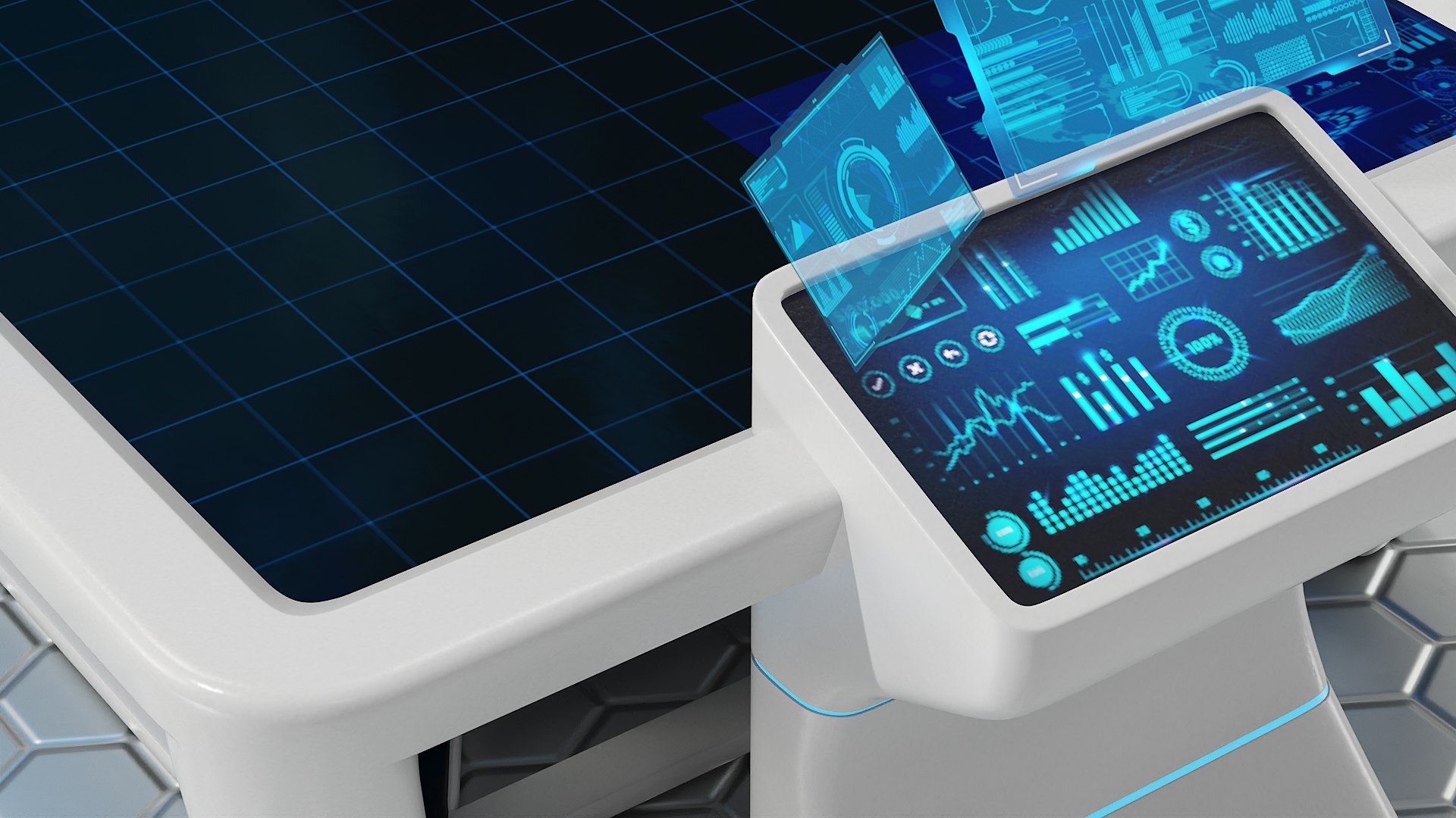 Holographic Panel With Space Battle Hologram 3D - TurboSquid 2415913