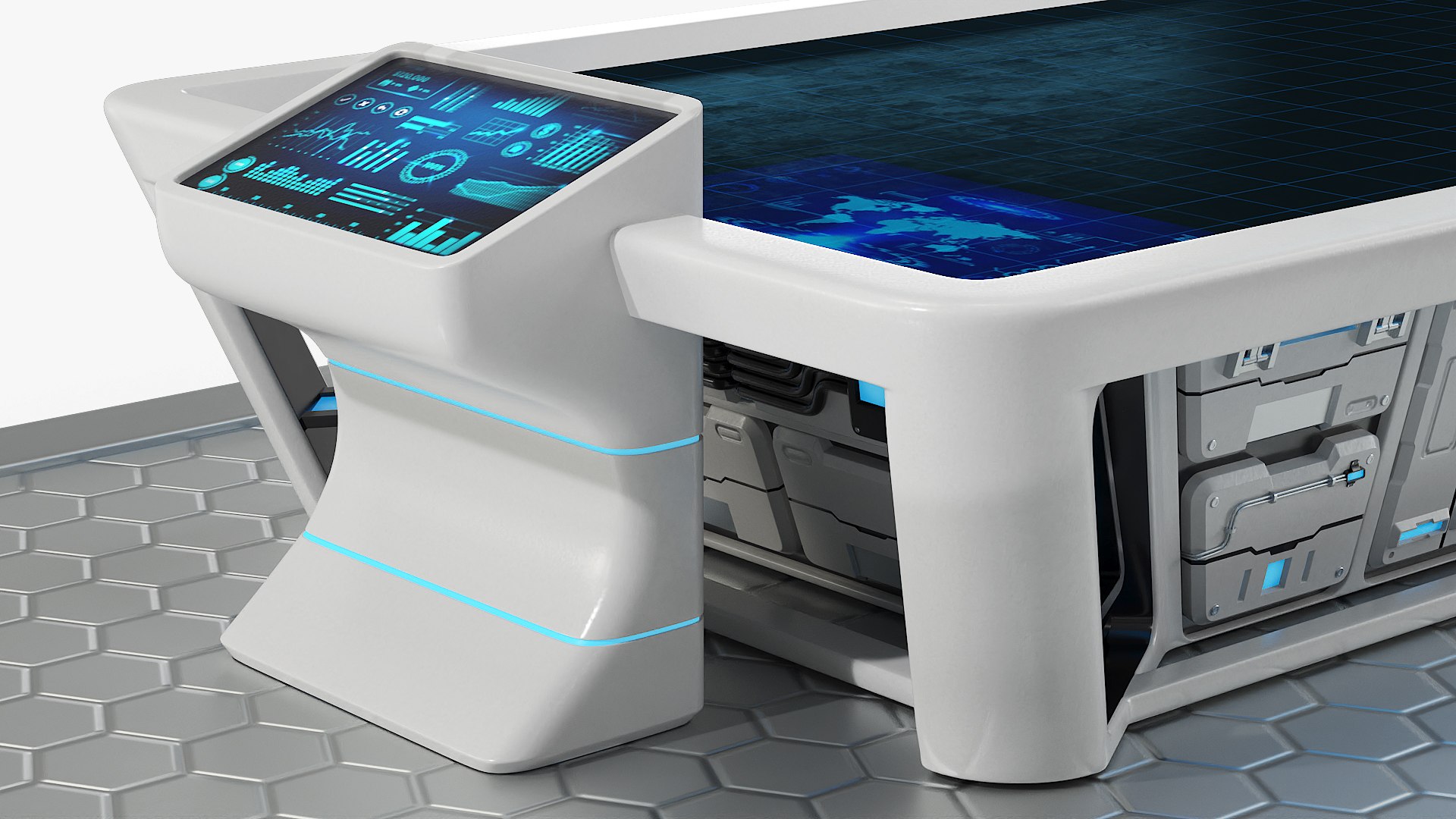 Holographic Panel With Space Battle Hologram 3D - TurboSquid 2415913