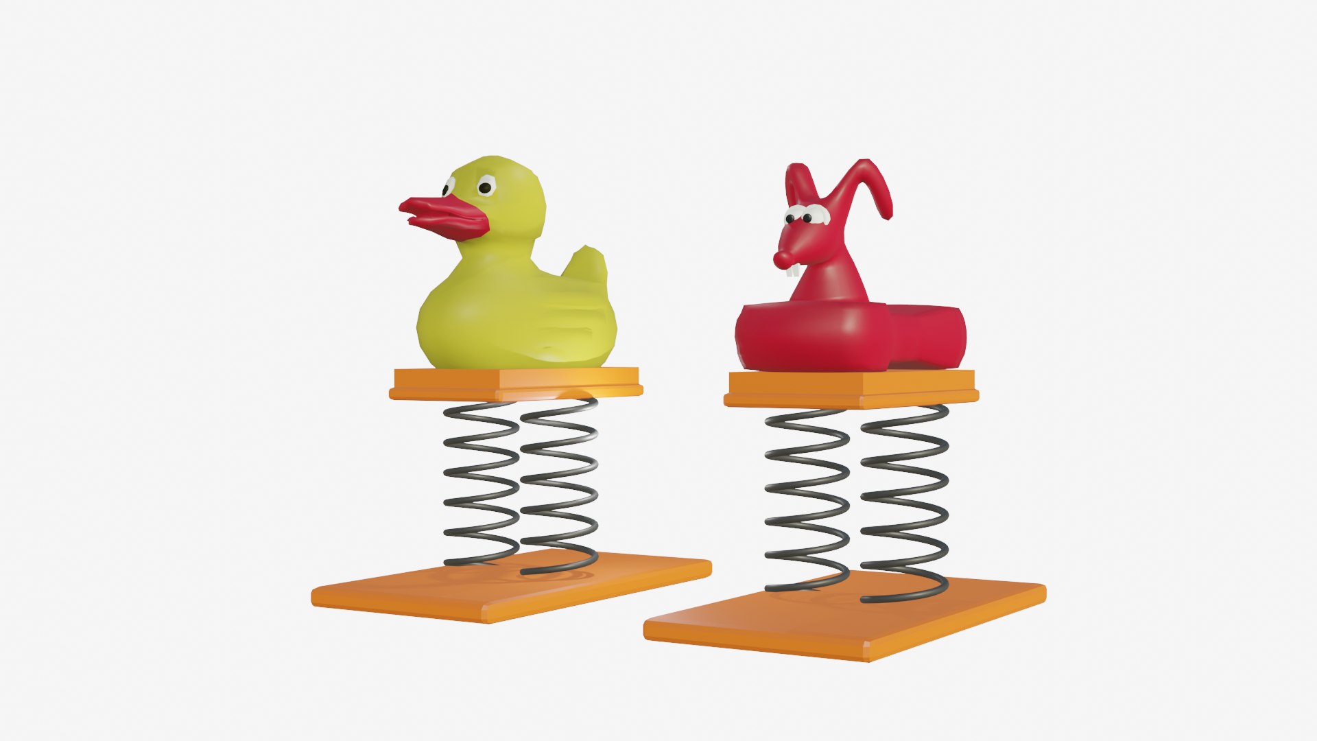 3D Spring Swing Rider Dog And Duck - TurboSquid 1779097