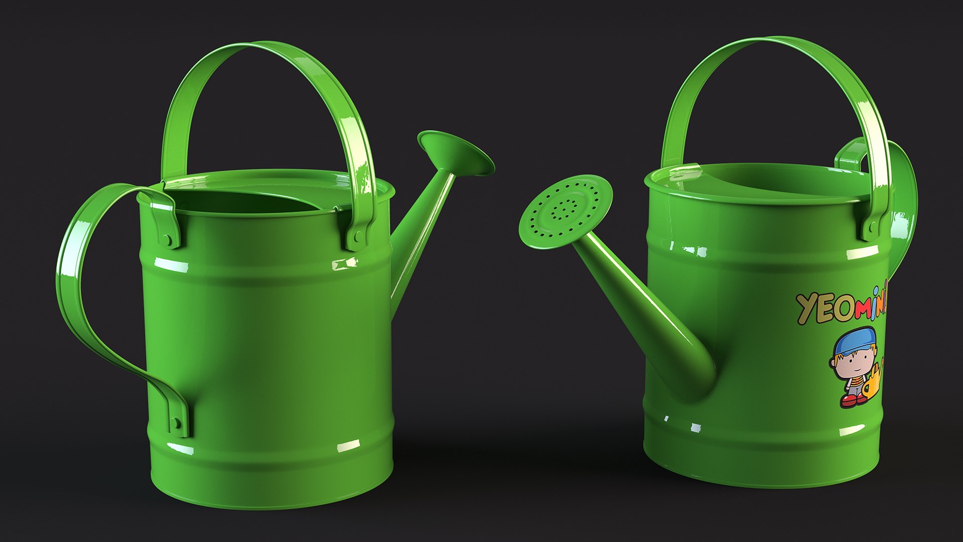 3D Metal Watering Can Model - TurboSquid 2170452
