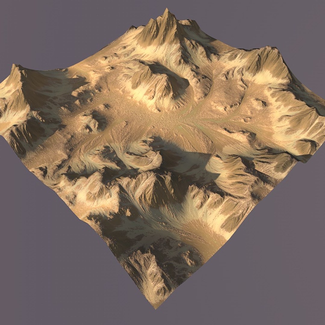 3d Model Of Mountain Games Maps