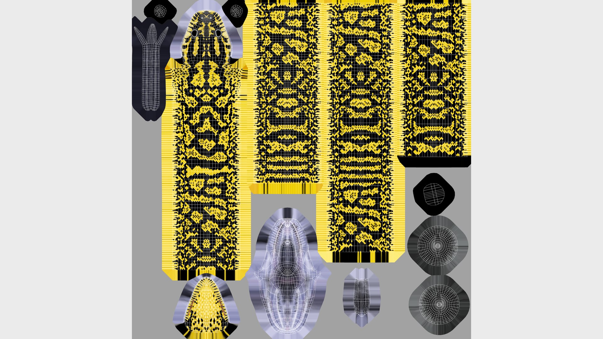 Zebra Jungle Carpet Python - Static Poses 3D Model - TurboSquid 2020582