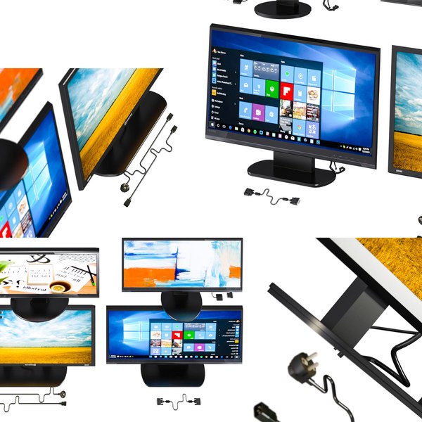 3D model computer monitors set - TurboSquid 1481870