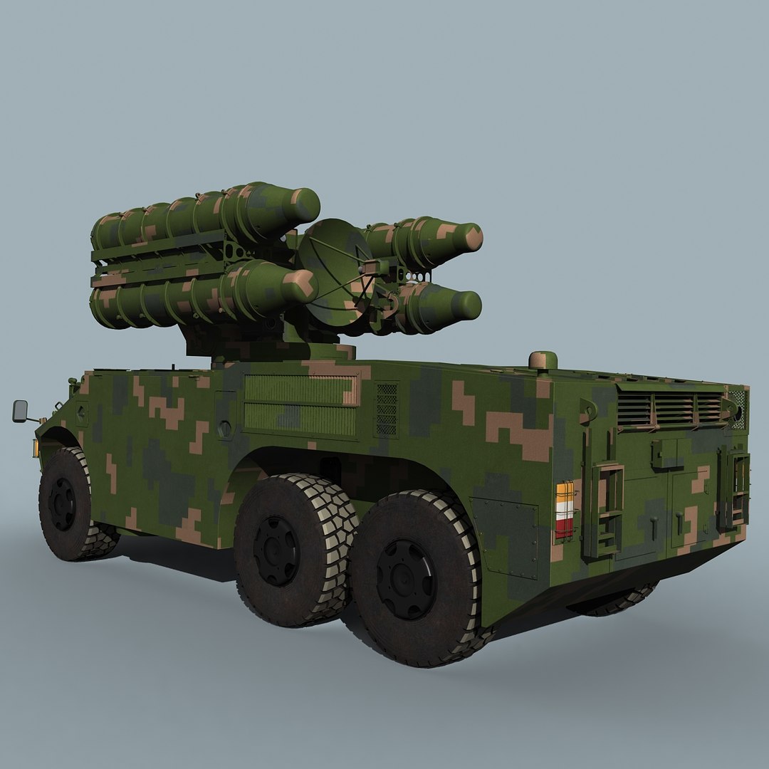 Chinese hq-7b battery 3D model - TurboSquid 1367146