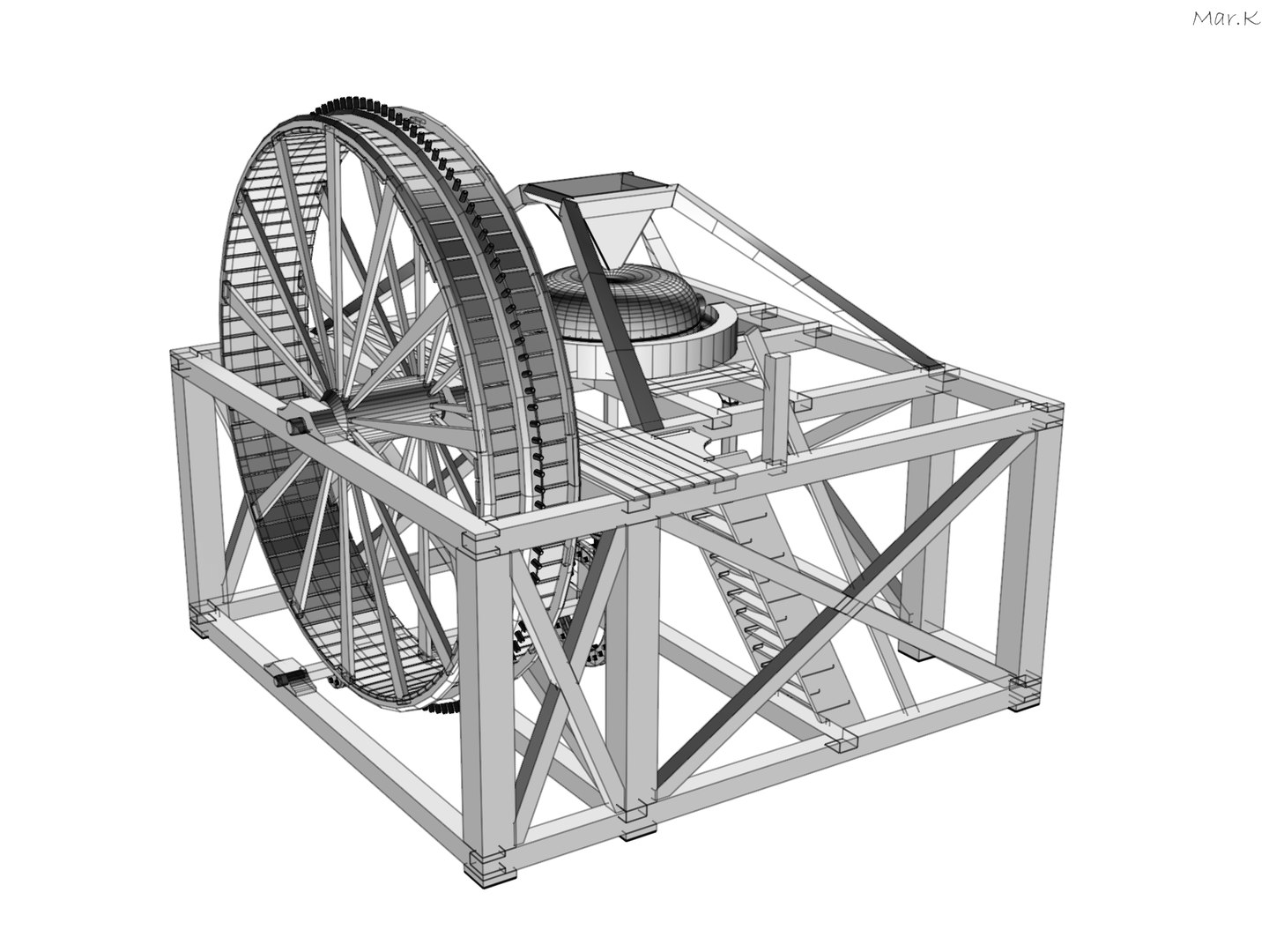 3d Model Tread Leonardo Da