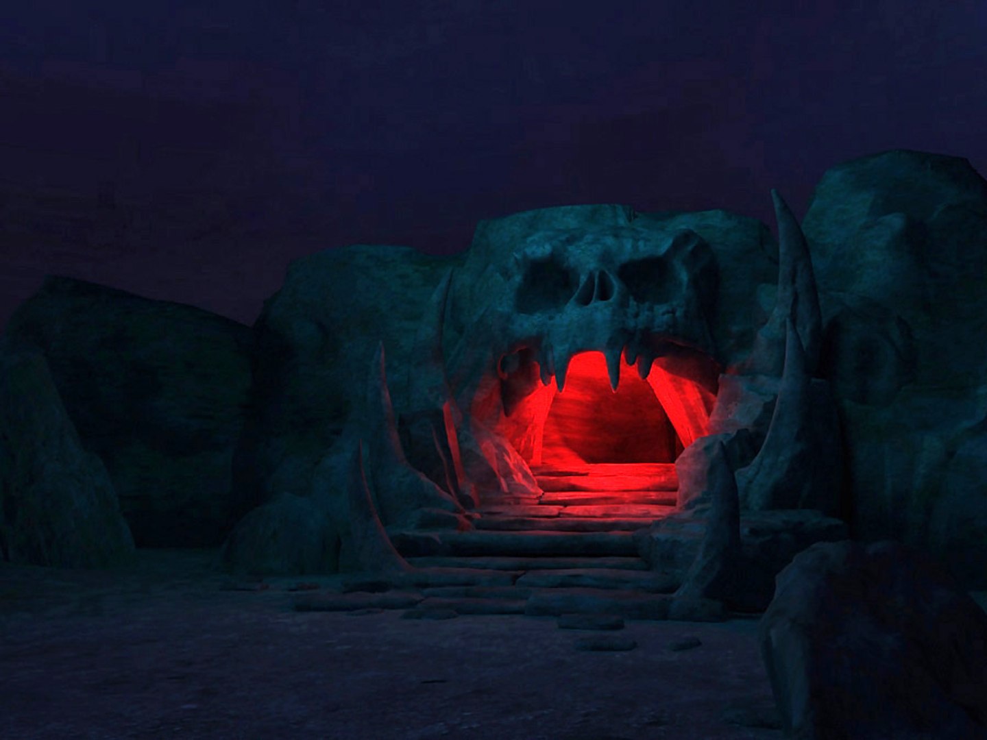 3D Model Skeleton Cave Scene Entrance - TurboSquid 1629722