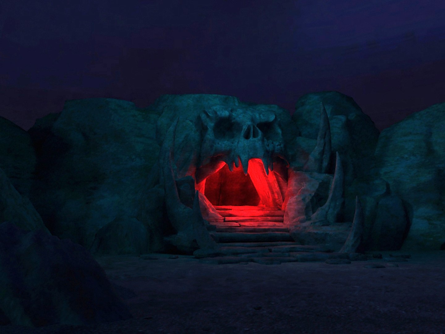 3D Model Skeleton Cave Scene Entrance - TurboSquid 1629722