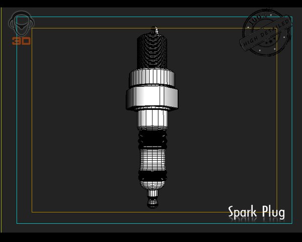 spark plug 3d model