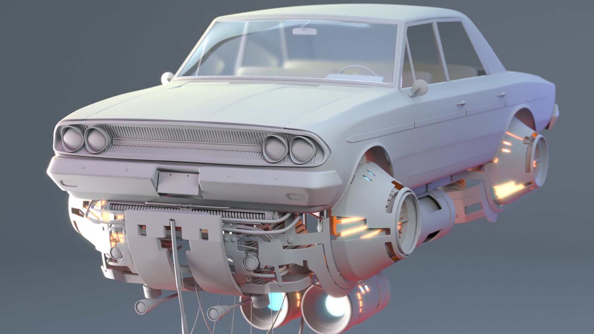 Rambler Car Sci Fi 3D Model - TurboSquid 1799016