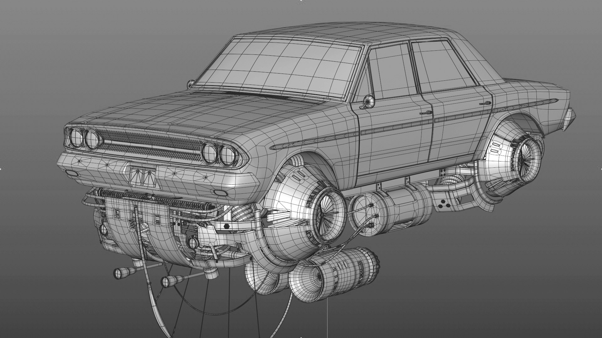 Rambler Car Sci Fi 3D Model - TurboSquid 1799016