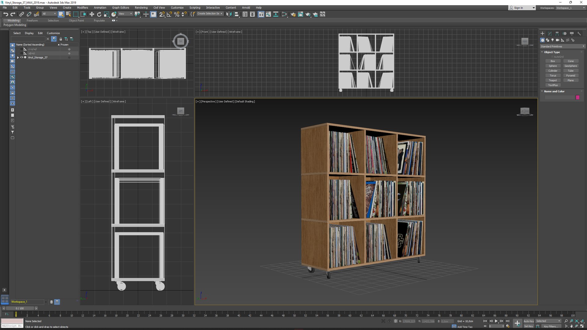 3D Model Vinyl Storage No-37 - TurboSquid 1891868